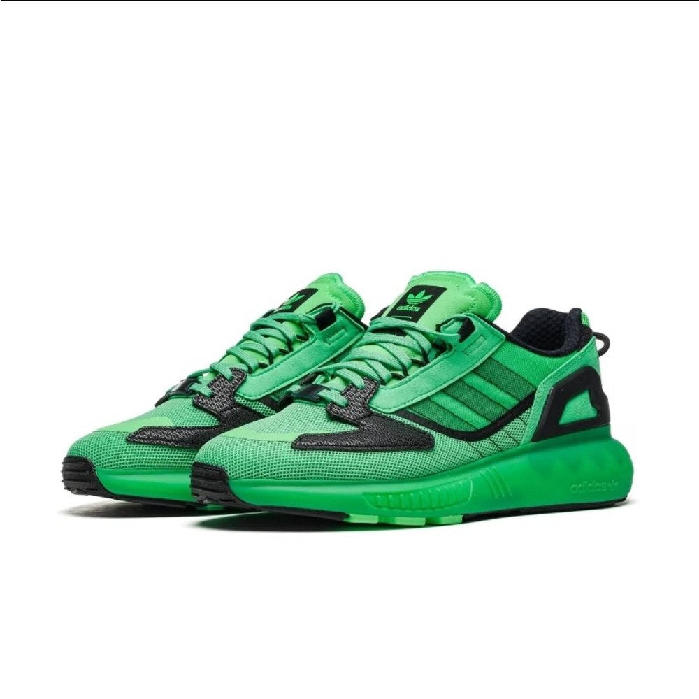Adidas Zx 5k Boost Screaming Green Shoes Low Top Snea… - Gem